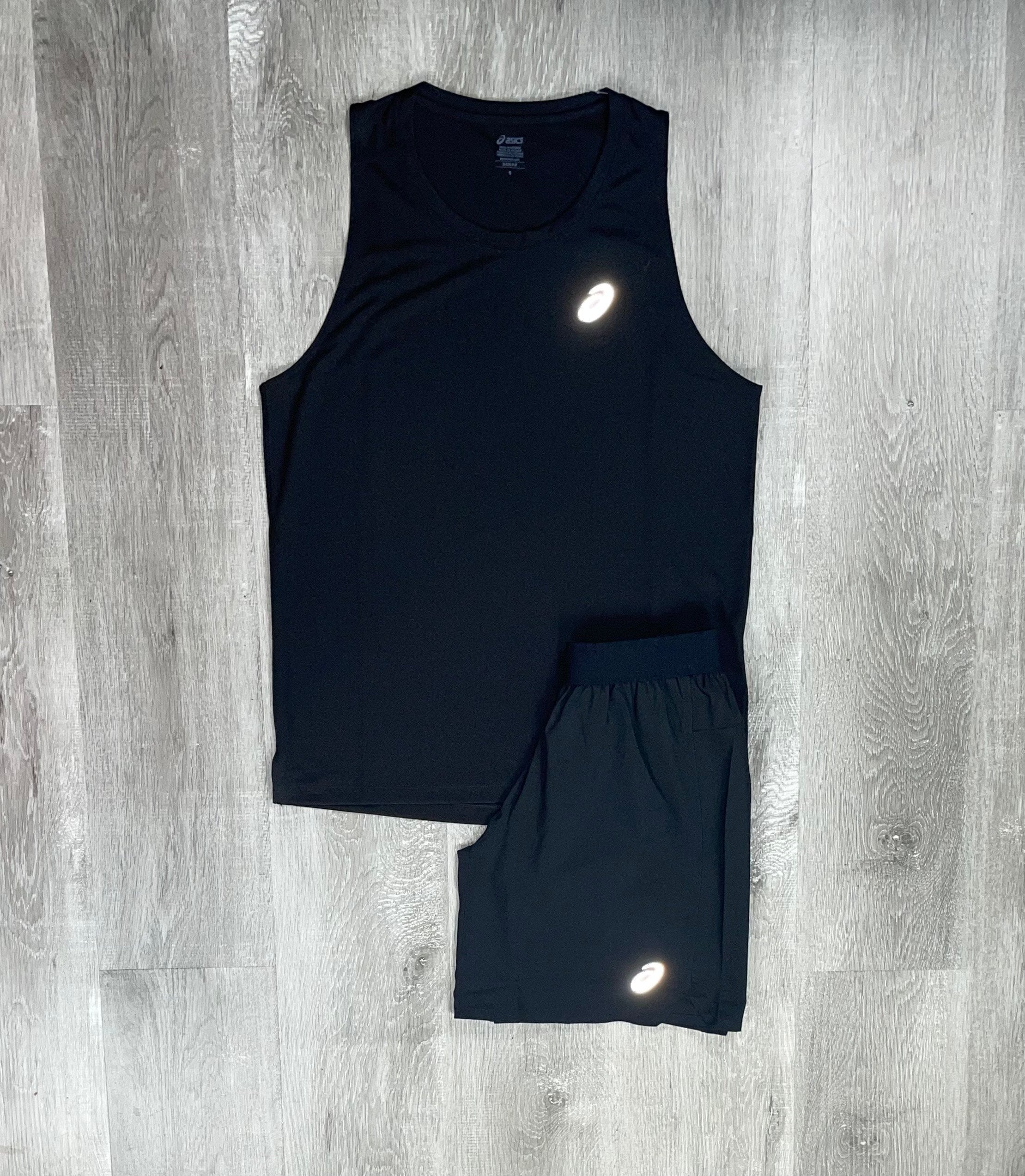Asics Black Core Vest Set - Tempo Clothing UK